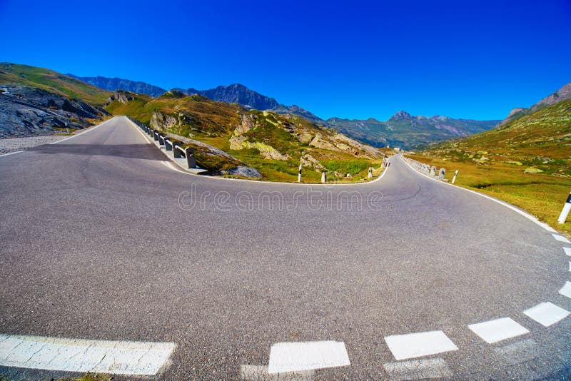 Turning road stock image. Image of nonurban, scene, switzerland - 30564551