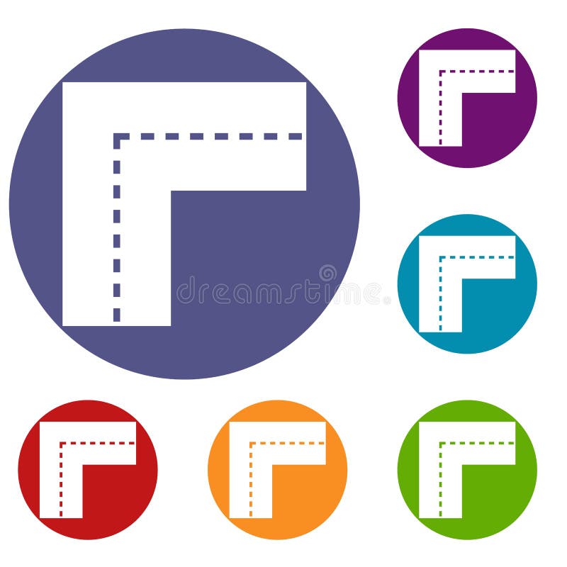 Turning road icons set stock vector. Illustration of path - 96467929