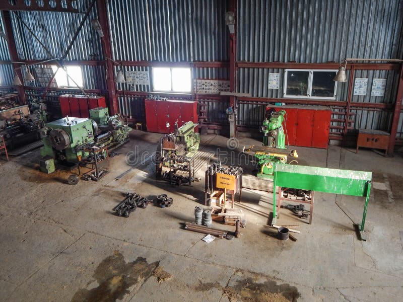 Turning shop. stock image. Image of shop, mechanical - 66090981