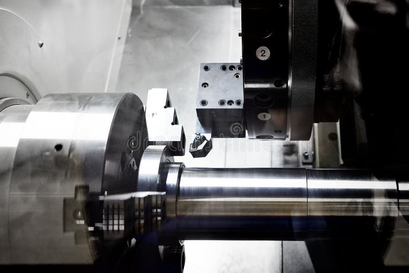 Lathe cutter and chuck stock image. Image of technology - 249949877