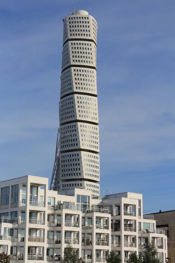 Turning Torso Skyscraper Malmo Sweden Editorial Stock Photo - Image of ...