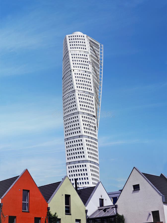 Turning Torso editorial stock image. Image of fisheye - 37188764