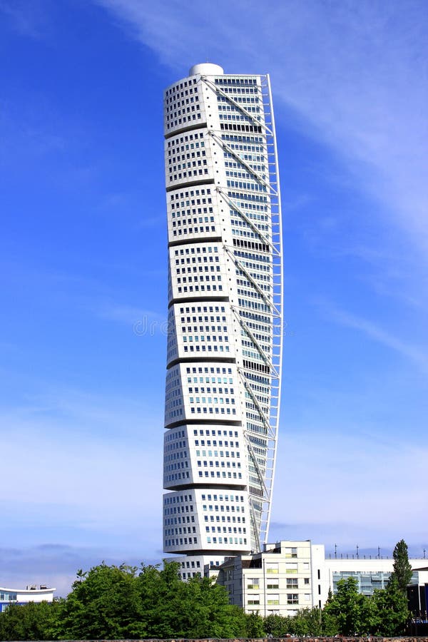 Turning Torso Skyscraper, Malmo Sweden Editorial Stock Image - Image of ...