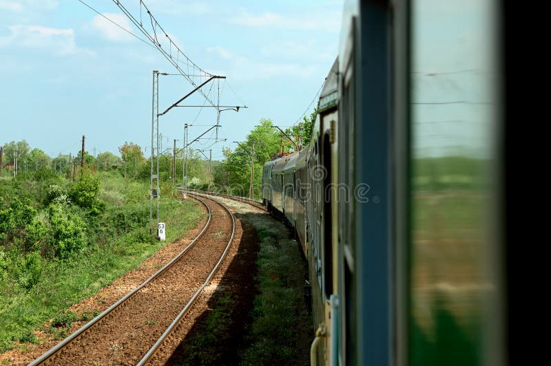 Turning Train stock photo. Image of railway, traveling - 18667566