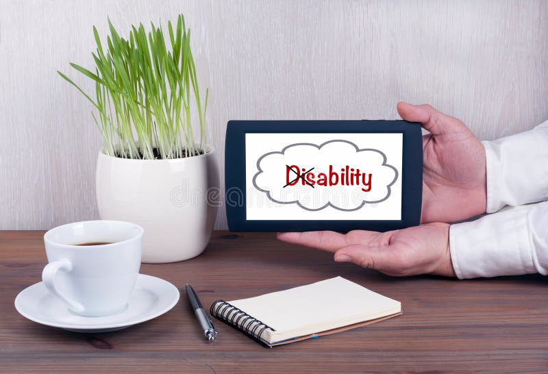 Turning the Word Disability into Ability. Digital Tablet Computer with ...