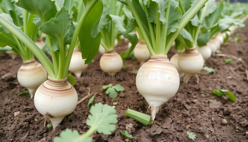 Turnip Field Root Vegetables, Agriculture Crop and Farming Harvest ...