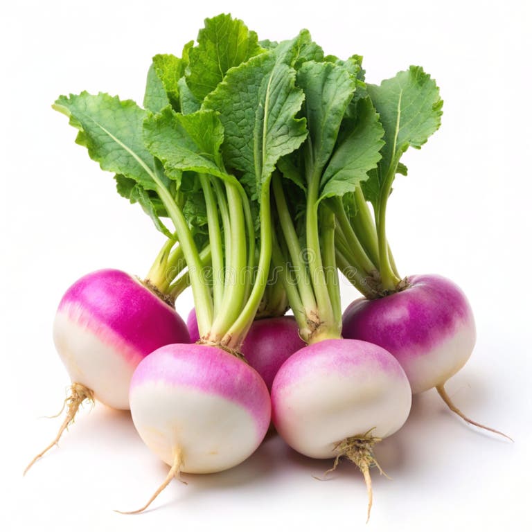 Turnip Isolated on White Background. Ai Generated Stock Photo - Image ...