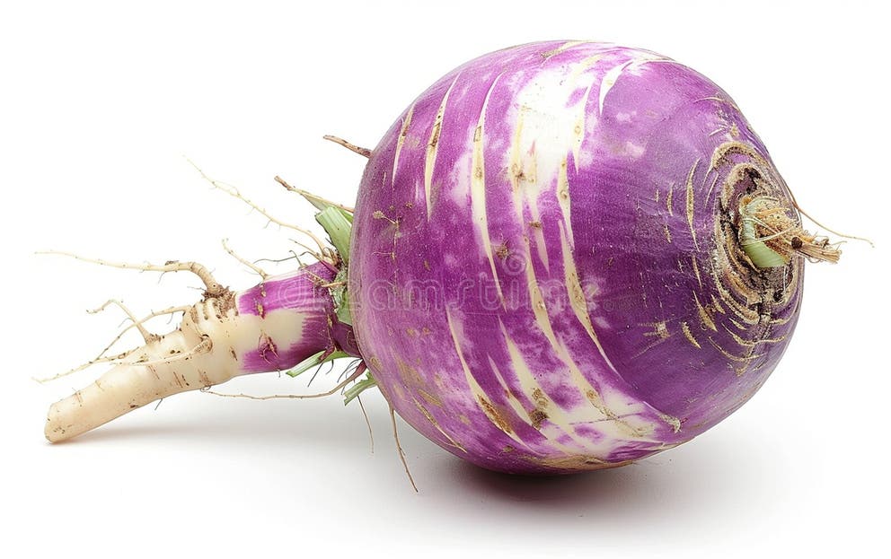 Turnip Varieties Displayed on a White Background -Generative Ai Stock ...