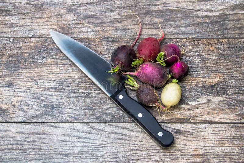 Turnips on a cutting board stock photo. Image of ready - 117020268