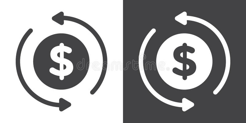 Turnover Icon Thin Line Illustration Set Stock Vector - Illustration of ...