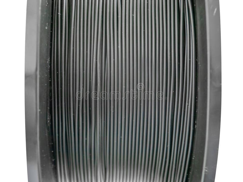 Turns of Filament on Plastic Spool Top View Close Stock Image - Image ...