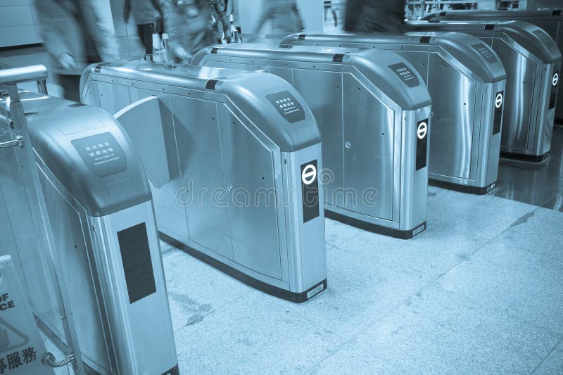 Turnstile stock image. Image of gate, exit, metro, technology - 19672081