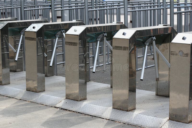 Turnstile stock image. Image of system, passage, indoors - 24865149
