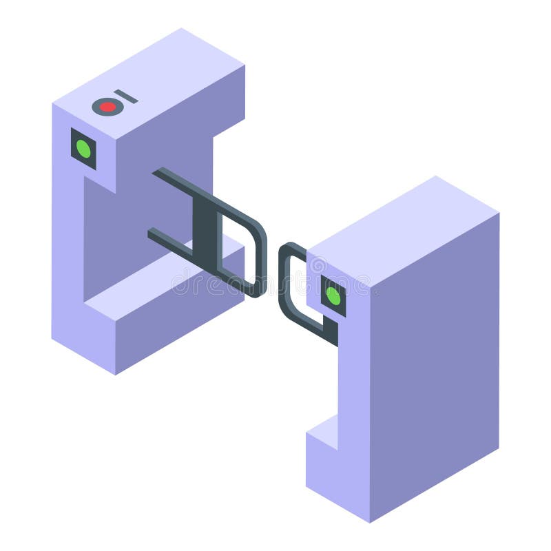 Control Turnstile Icon, Cartoon Style Stock Vector - Illustration of ...