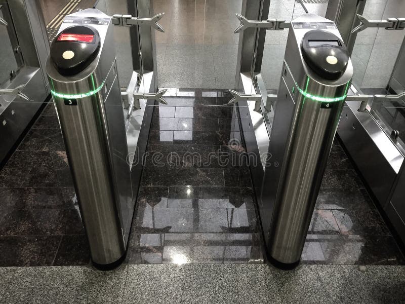 Automatic Turnstiles for Checking Tickets in Railway Transport Stock ...