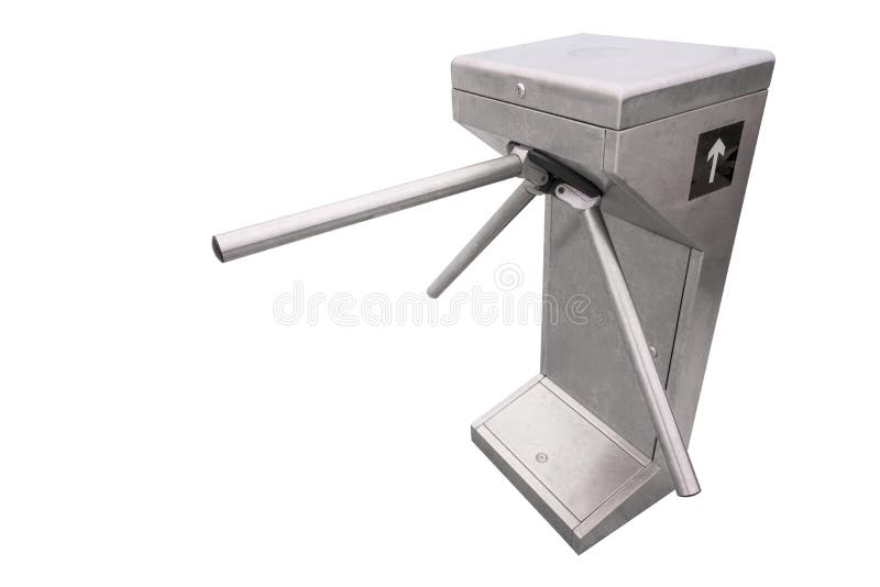 Exit Entrance To the Warehouse with a Warning Sign Stock Image - Image ...