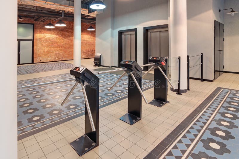 Turnstile stock photo. Image of contemporary, gate, automatic - 78834912