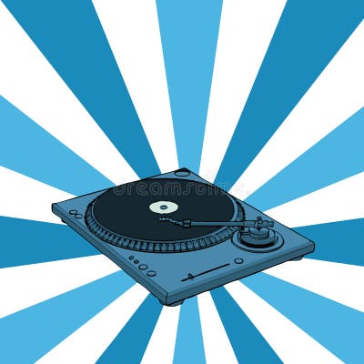 Turntable stock vector. Illustration of artwork, flyer - 5537045