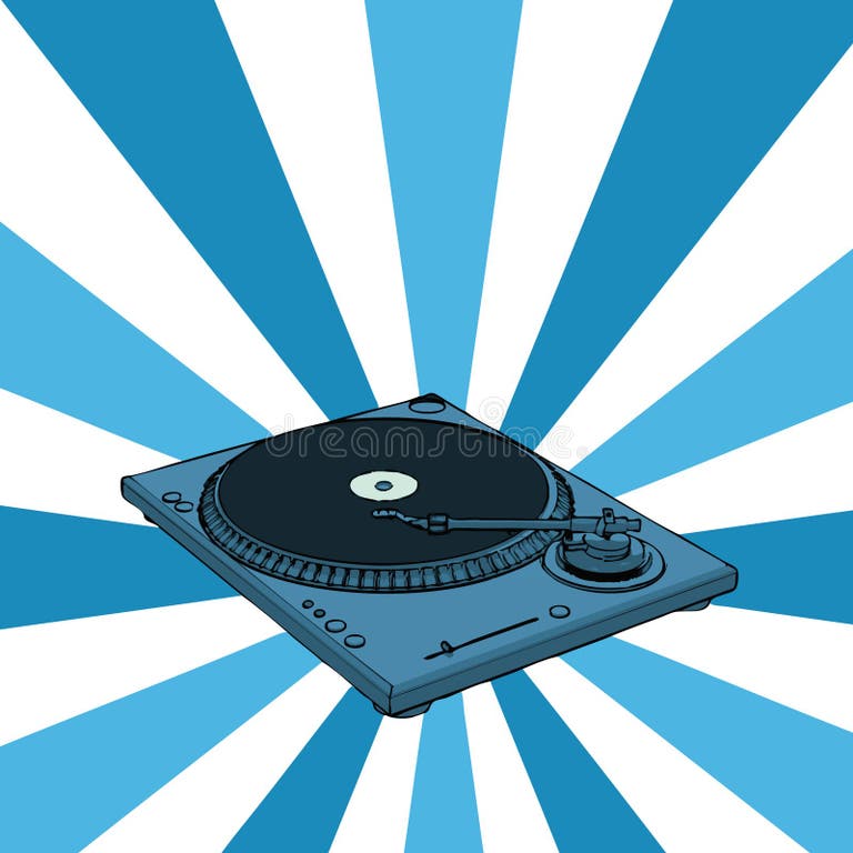 Turntable stock vector. Illustration of artwork, flyer - 5537045