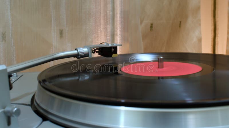 Turntable Head of Vinyl Record Stock Photo - Image of disco, equipment ...