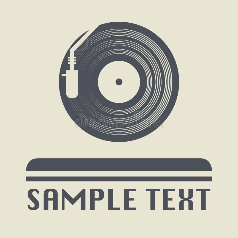Turntable icon or sign stock vector. Illustration of design - 46748194