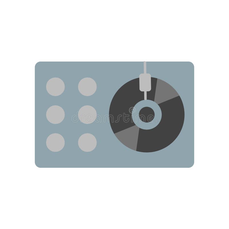 Turntable Icon Vector Sign and Symbol Isolated on White Background ...
