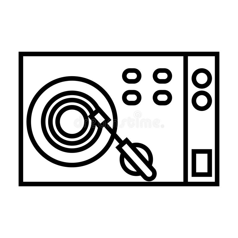 Turntable Outline Stock Illustrations – 4,569 Turntable Outline Stock ...