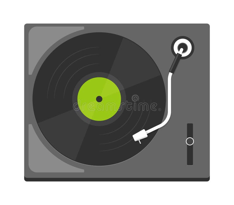 The Turntable Machine. Isolated Vector Illustration Stock Vector ...