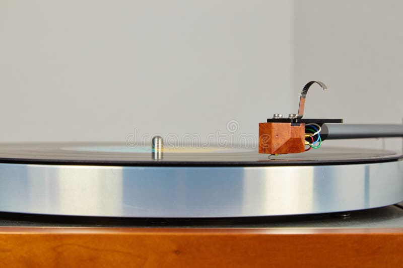Turntable on a Nice Simple Shelf Stock Photo - Image of musik, port ...