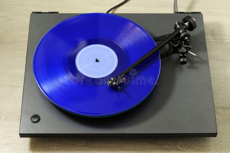 Turntable playing record stock photo. Image of vinyl - 126090508