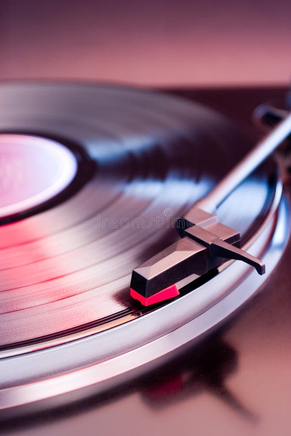 Turntable with Record Playing Stock Image - Image of disk, beats: 63490371