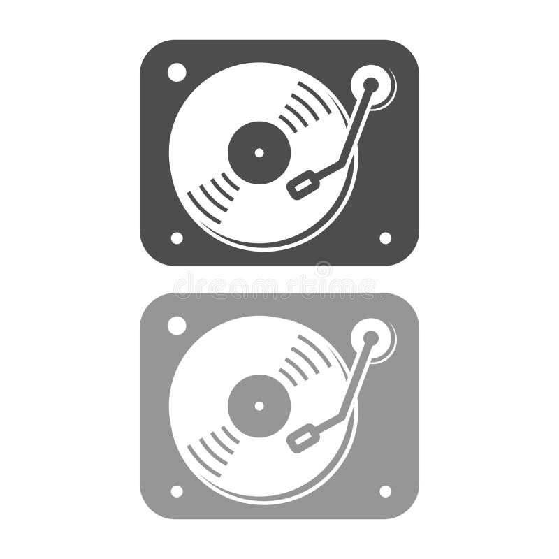 Turntable Simple Icon Design Stock Vector - Illustration of sign, logo ...