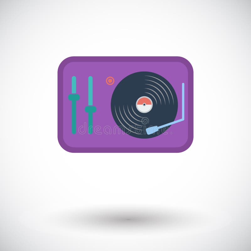 Turntable stock vector. Illustration of music, equipment - 90295982