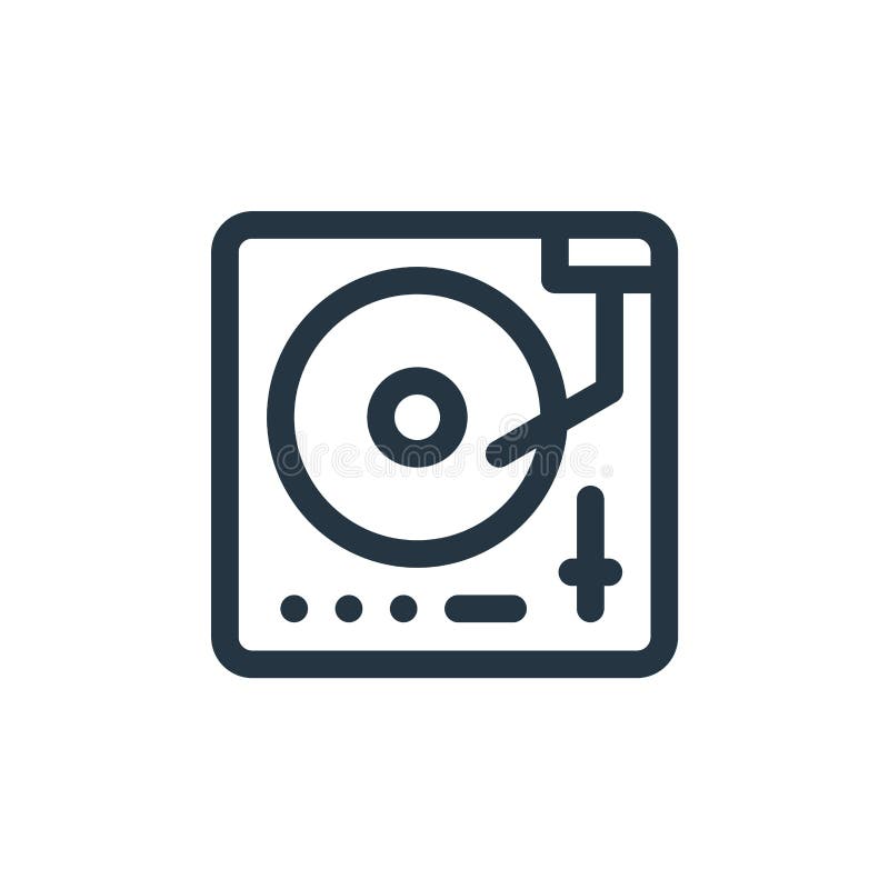 Turntable Vector Icon. Turntable Editable Stroke. Turntable Linear ...