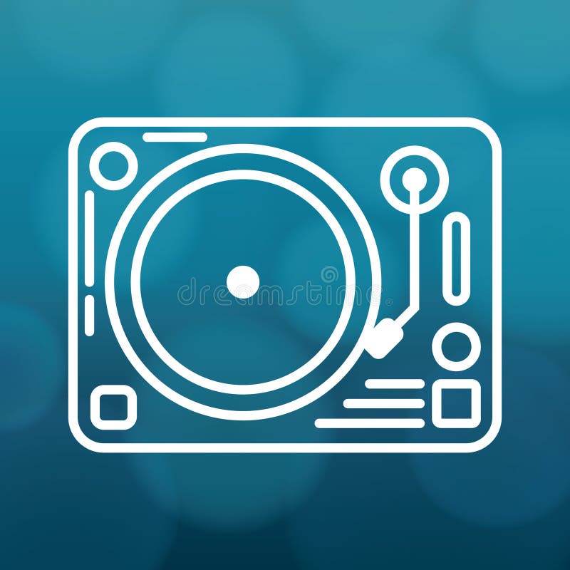 Turntable. Vector Illustration Decorative Design Stock Vector ...