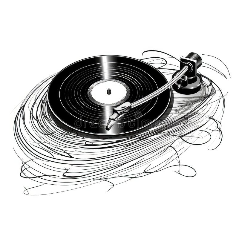 Turntable Vinyl Ai Generated Stock Photo - Image of vinyl, symbol ...