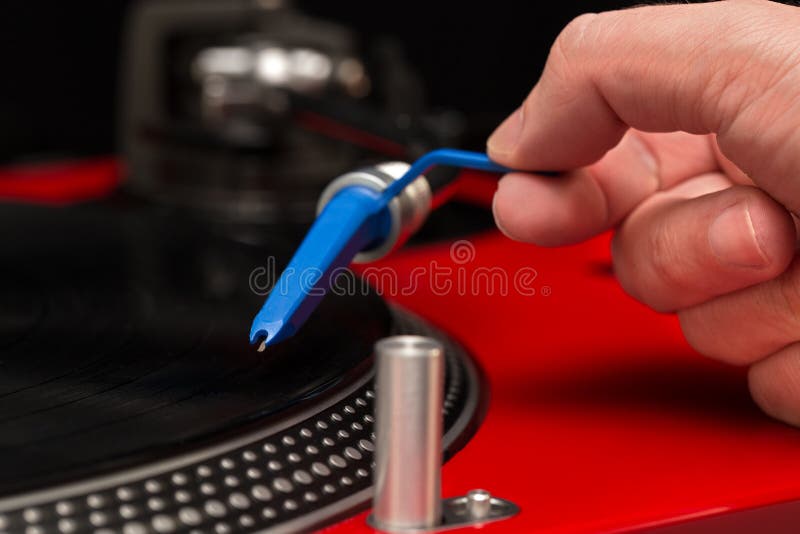 Turntable Vinyl Disc Player Stock Image - Image of close, play: 94278955