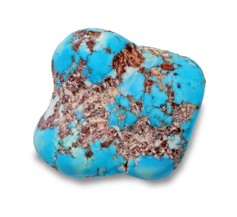 Uma Turquesa De Pedra Do Unwrough Imagem de Stock - Imagem de elemento ...