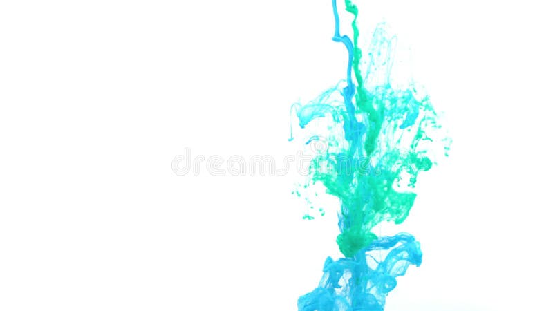 Turquesa Y Tinta Azul En Agua Imagen de archivo - Imagen de mezclado ...
