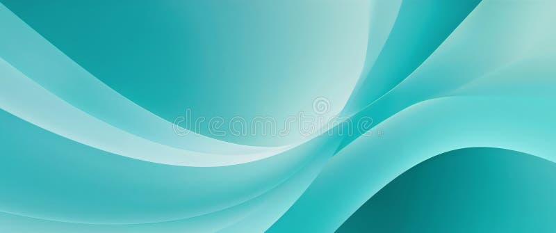 Turquoise Abstract Background with Curves and Gradients Stock Photo ...