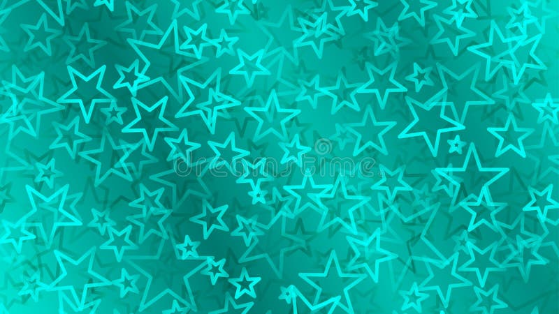 Turquoise Abstract Background of Small Stars Stock Vector ...
