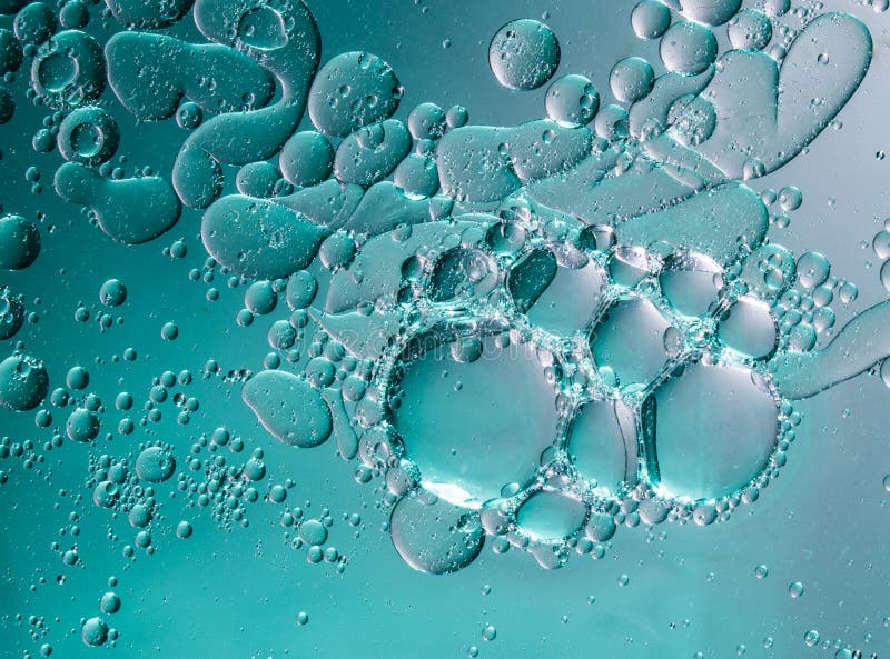 Turquoise Abstract Oil & Water Stock Image - Image of texture, pastel ...