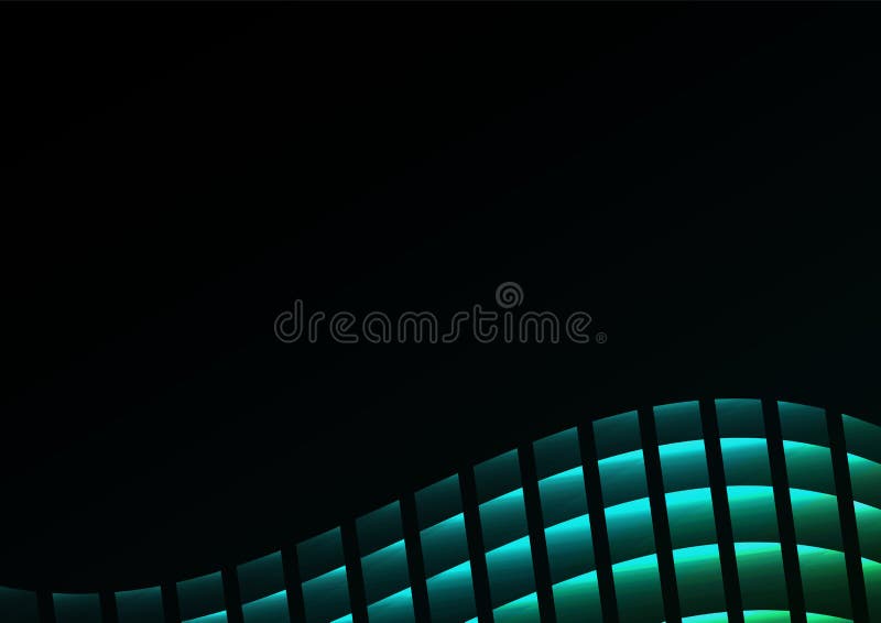 Turquoise Abstract Pixel Curve Background Stock Vector - Illustration ...