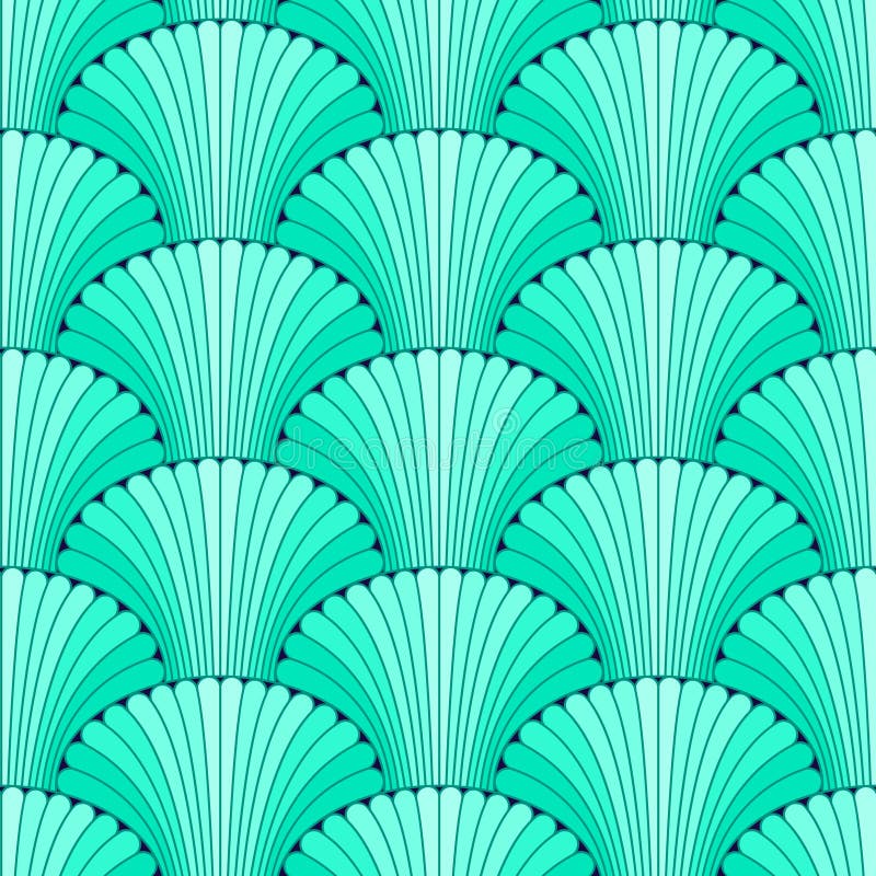 Sea shell seamless pattern stock vector. Illustration of black - 26958426