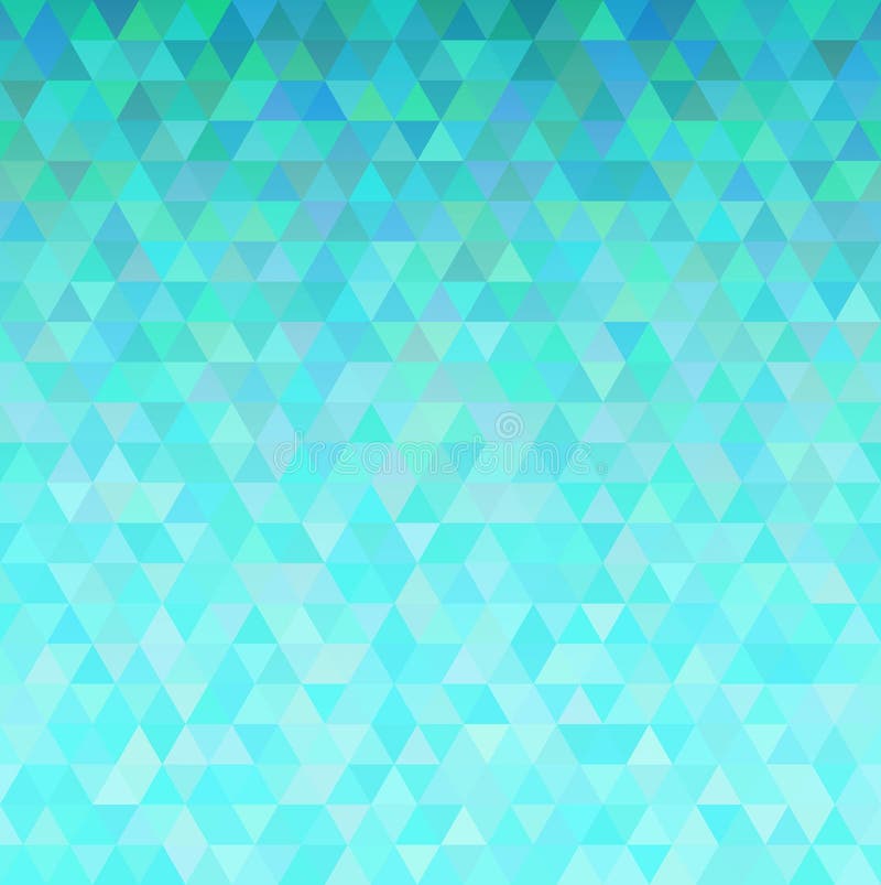Turquoise Abstract Triangles Background Stock Vector - Illustration of ...