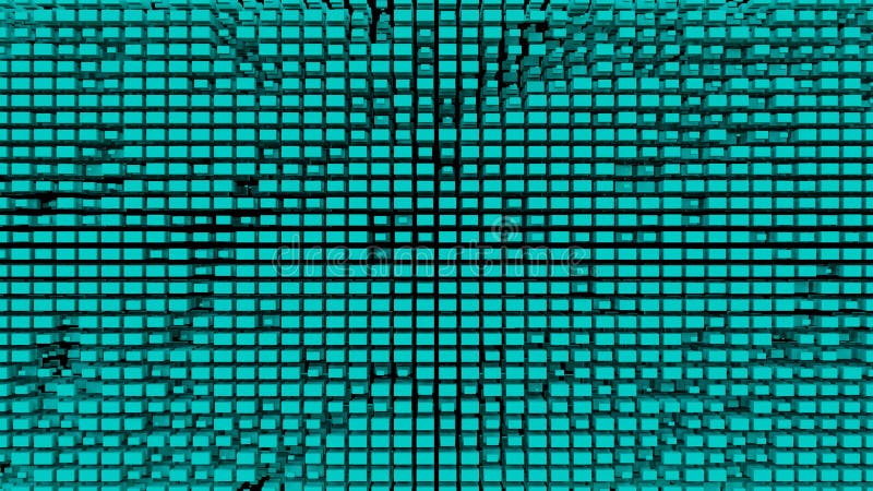 Turquoise Abstraction with a Large Number of Rectangular Cubes ...
