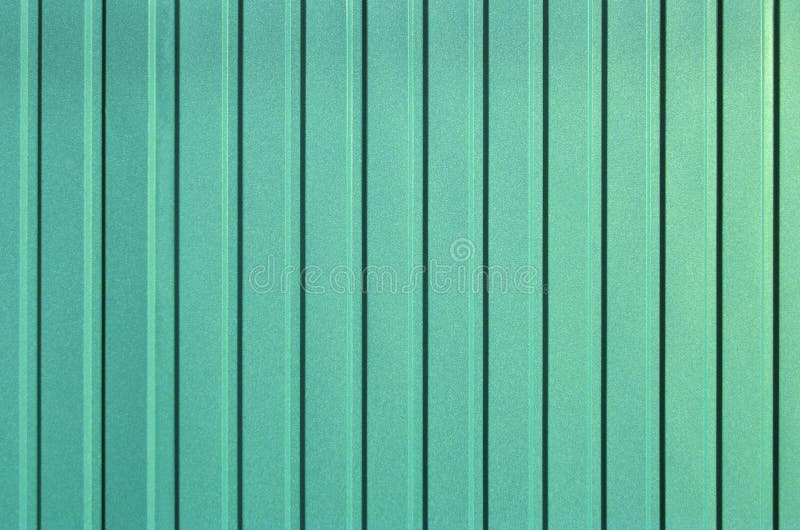 Turquoise Background Of Metal Wall Siding, Cladding Stock Image - Image ...