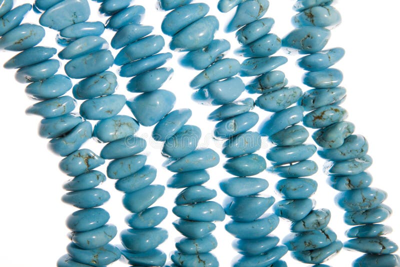 Colorful Turquoise Semi Precious Gemstones Jewelry Stock Image - Image ...