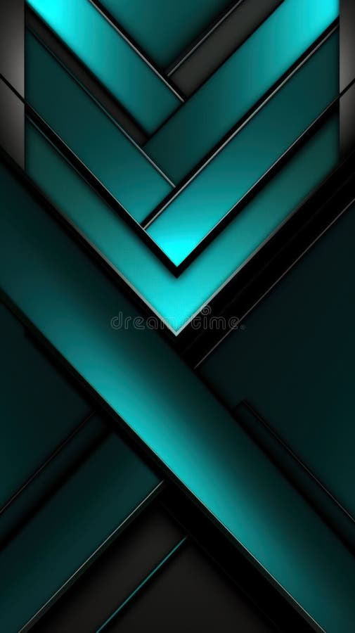 Turquoise and Black Abstract Background with Dark Gray and Black Lines ...