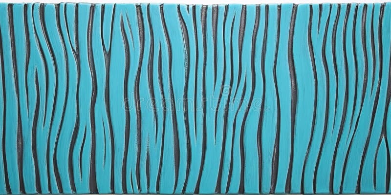 Turquoise, Black Wavy Stripes Intersecting Vertically, Generating ...